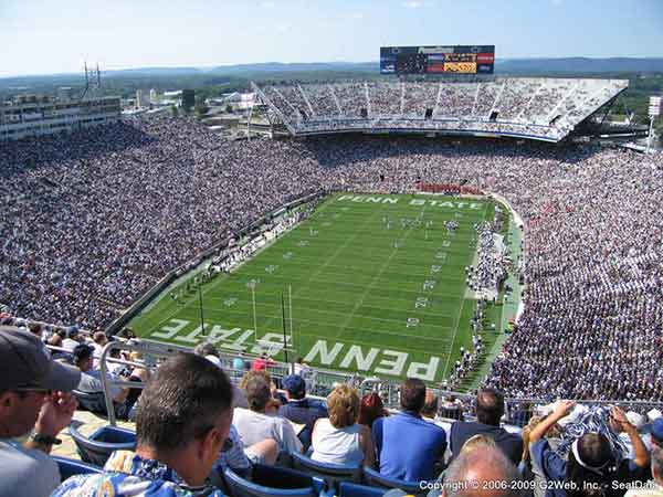 Beaver Stadium Seat Views - Section by Section